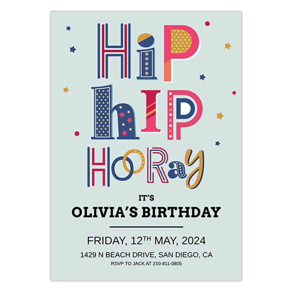 Hip Hip Hooray Celebration Albums - Cherish Special Moments | HiTech Albums