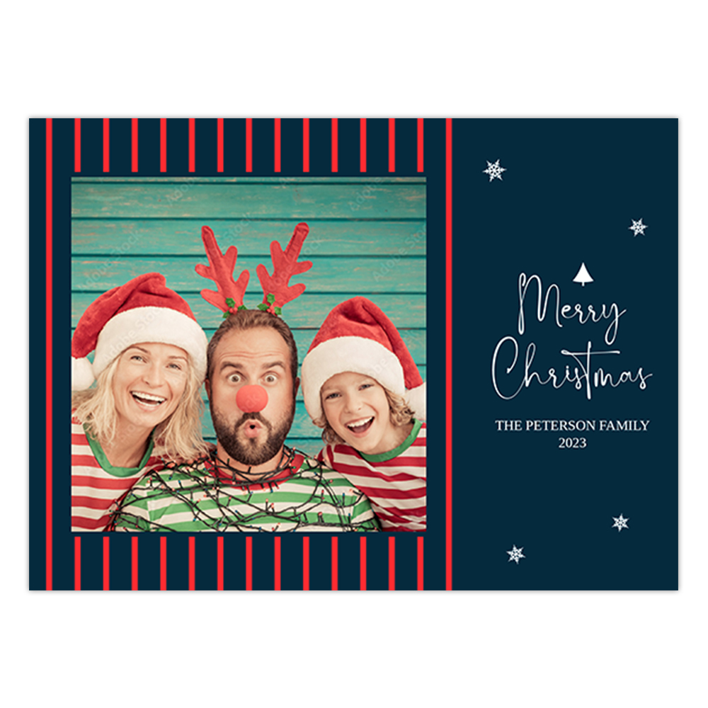 Modern Stripes card printing online USA