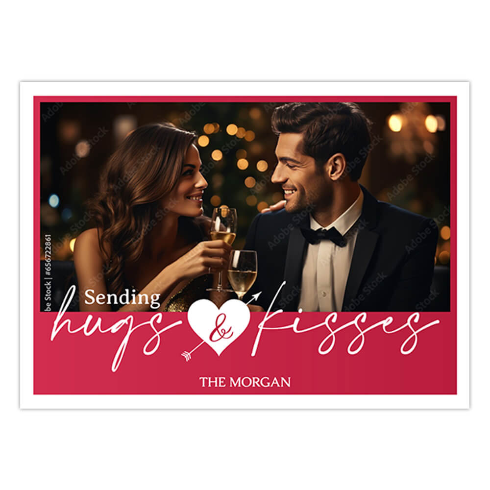 Hugs & Kisses Card Design online USA