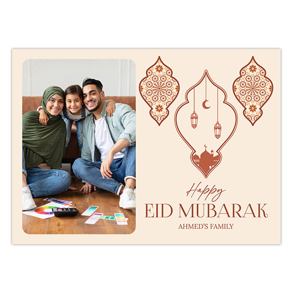 Arabesque Pattern Card Design Online in the USA