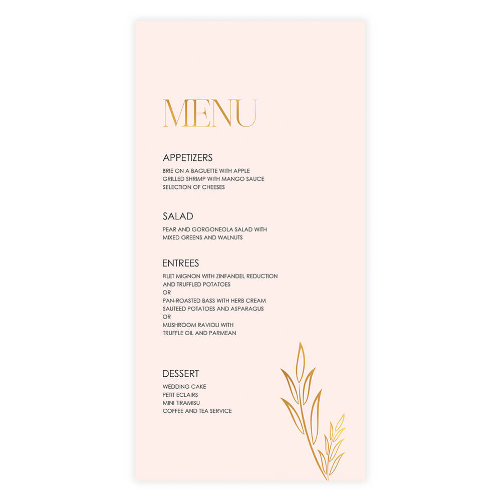 Modern Marvel Menu Foil Cards | HitechAlbums