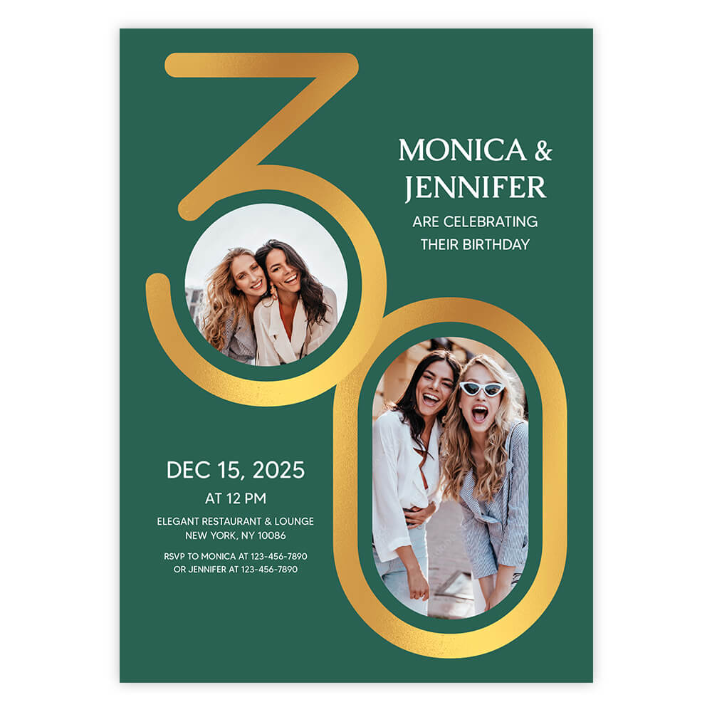 Number Frame - Customizable cute birthday cards Designs | HiTech Albums