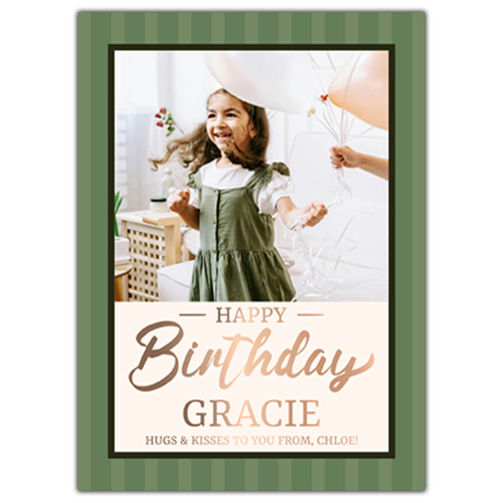 Striped Serenity-Stylish Photo Album Designs | HiTech Albums