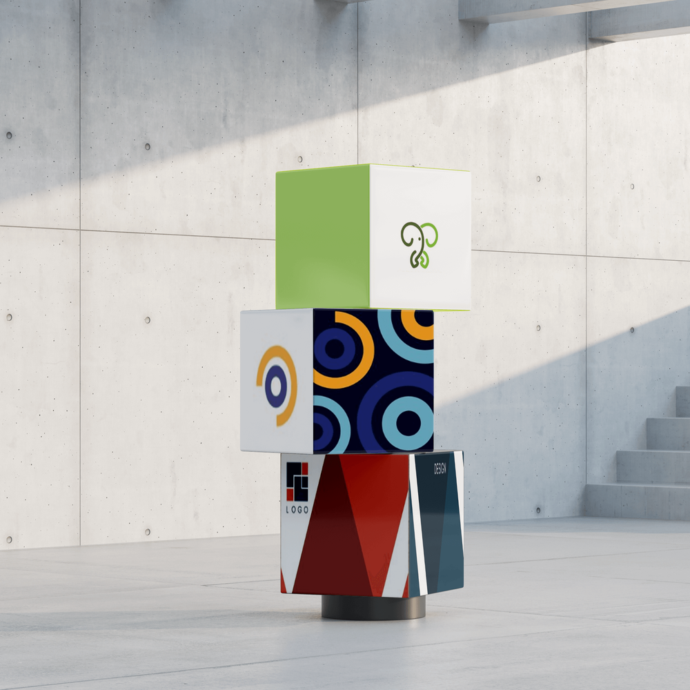 Stackable Cubes for Sale | Custom Outdoor Signs | HiTech Albums