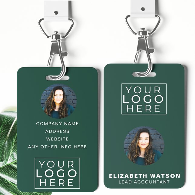 Event ID Customized Lanyard Name Tag With Photo Badge design online