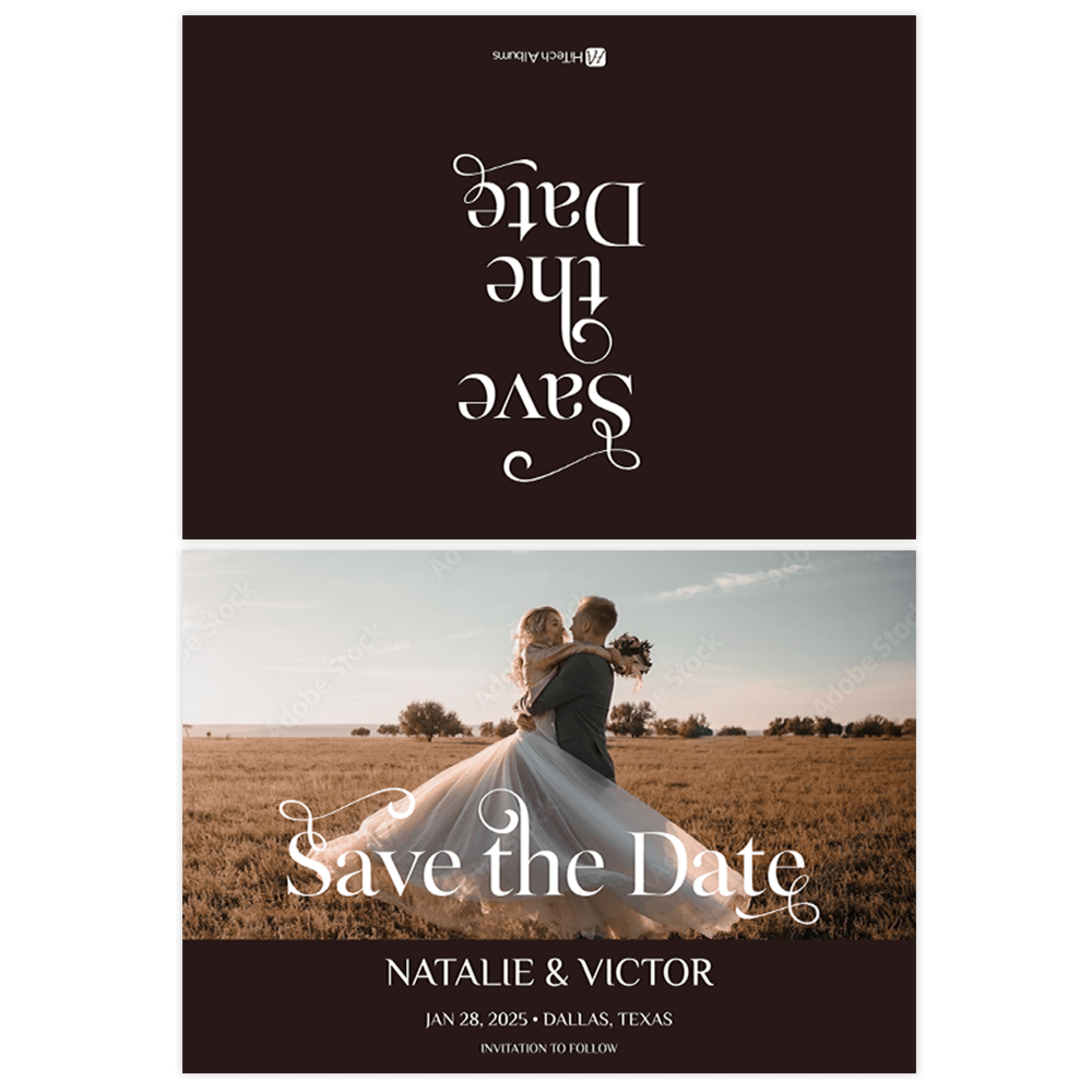 Modern Script Card Design online USA | HitechAlbums