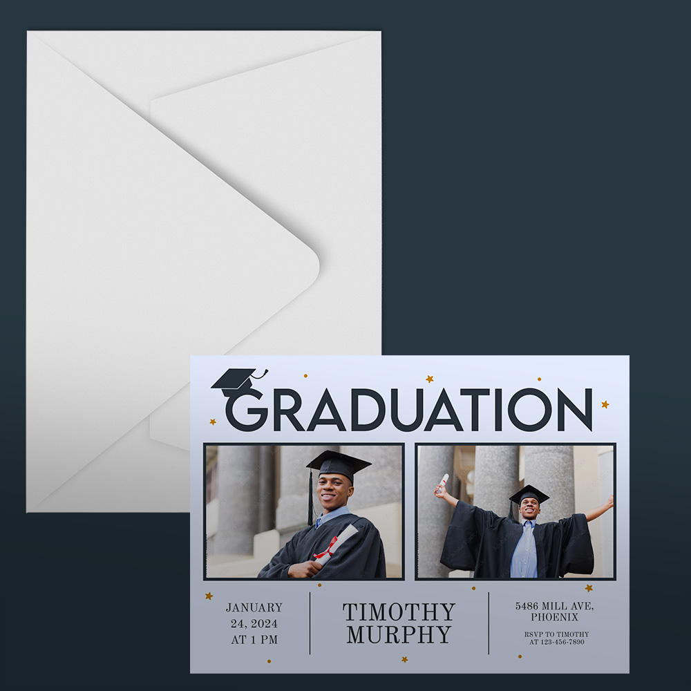 Sophisticated Graduation card Design Online USA