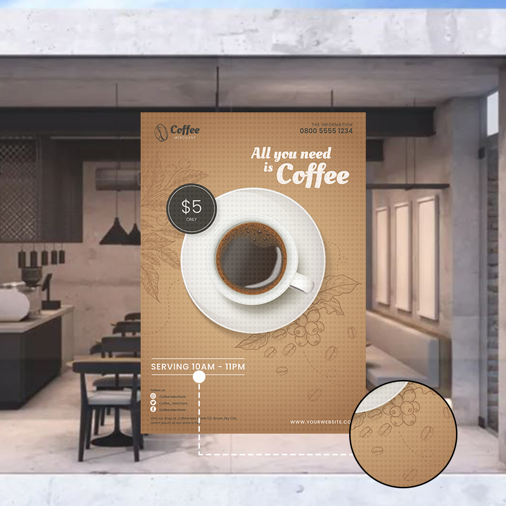 Perforated Window Signs or One-Way Vision Signs | Wall Decals | HiTech ...